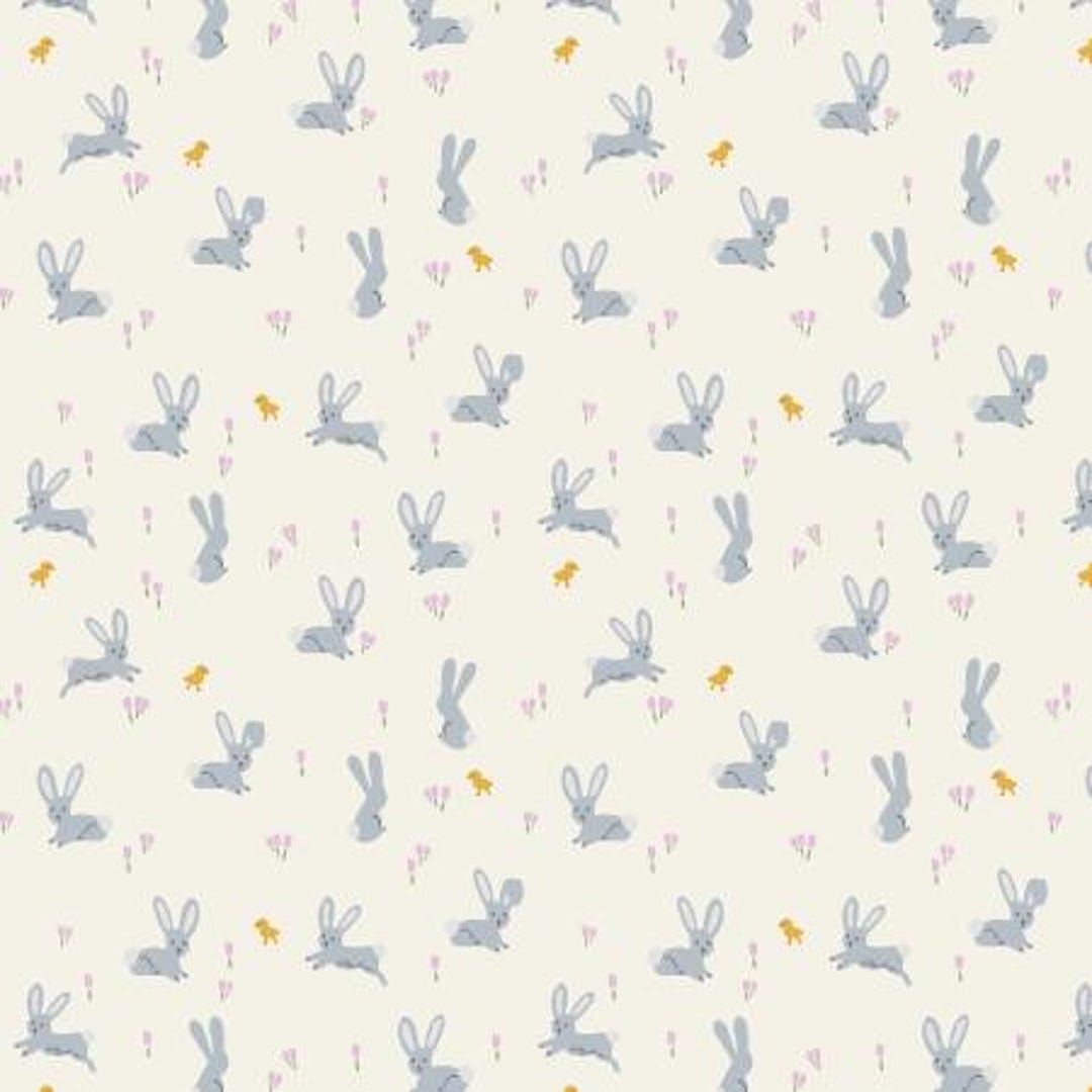 Easter by Rifle Paper Co RP1503-CR1 - Bunnies - Cream Fabric - Shipping ...