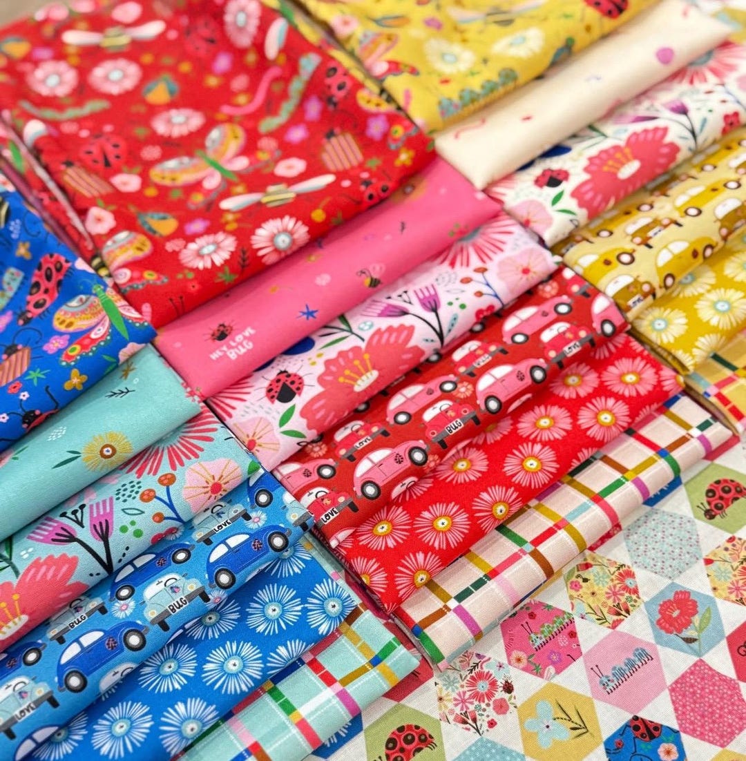 Hey Love Bug 19 FQ / 1/2 Yards| Poppie Cotton | Mckenzie Elston ...