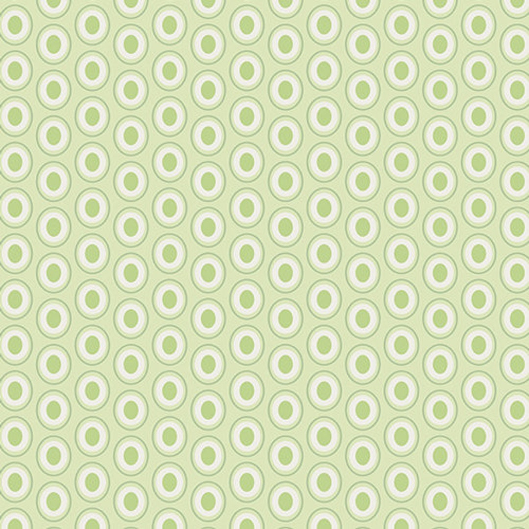 Sugar Green | Oval Elements | AGF | 100% Cotton | OE-934 Quilting ...