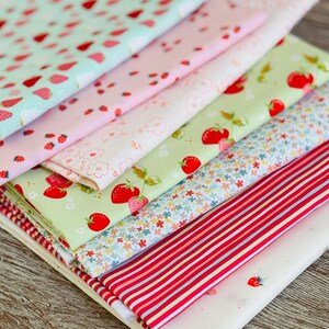 Strawberry Fair Day 4 | Fat Quarters Bundles 7 Fabrics | AGF RBD ...