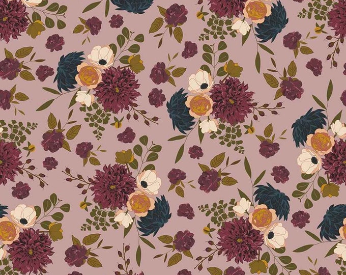 Sonnet Dusk Main Rose Corri Sheff C11290-rose Dusky Pink Floral ...