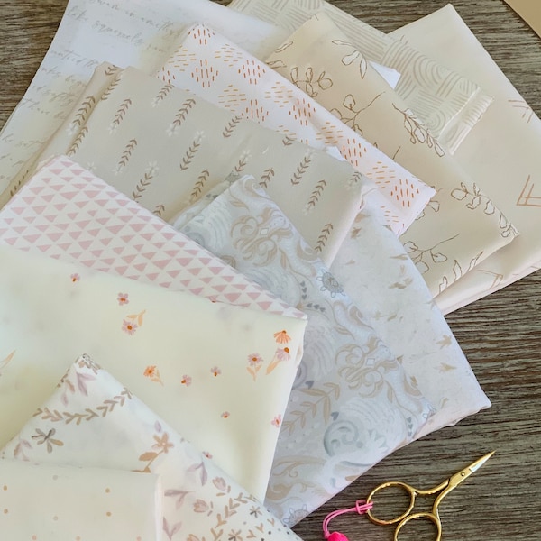 Low Volume Fabric Bundle - Etsy