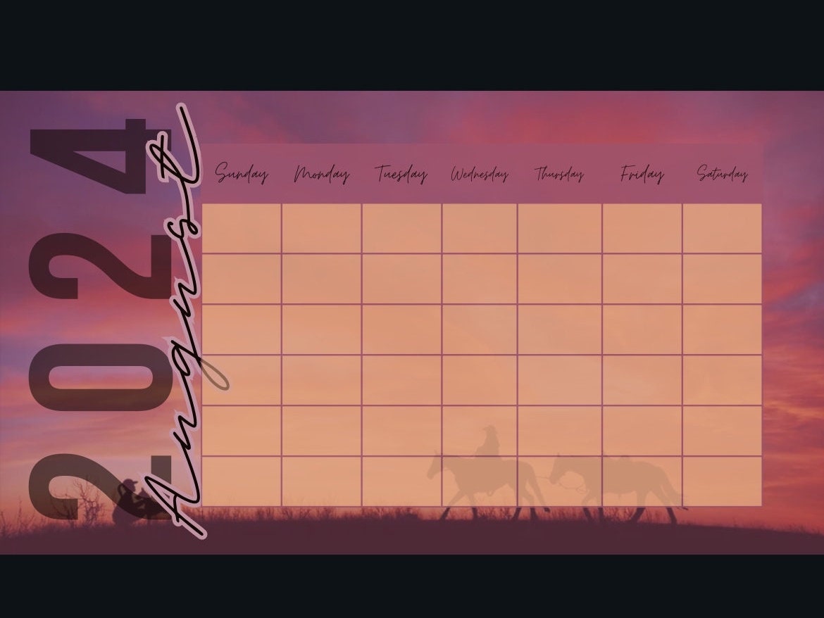 2024-2026 Western Themed Calendar - Etsy