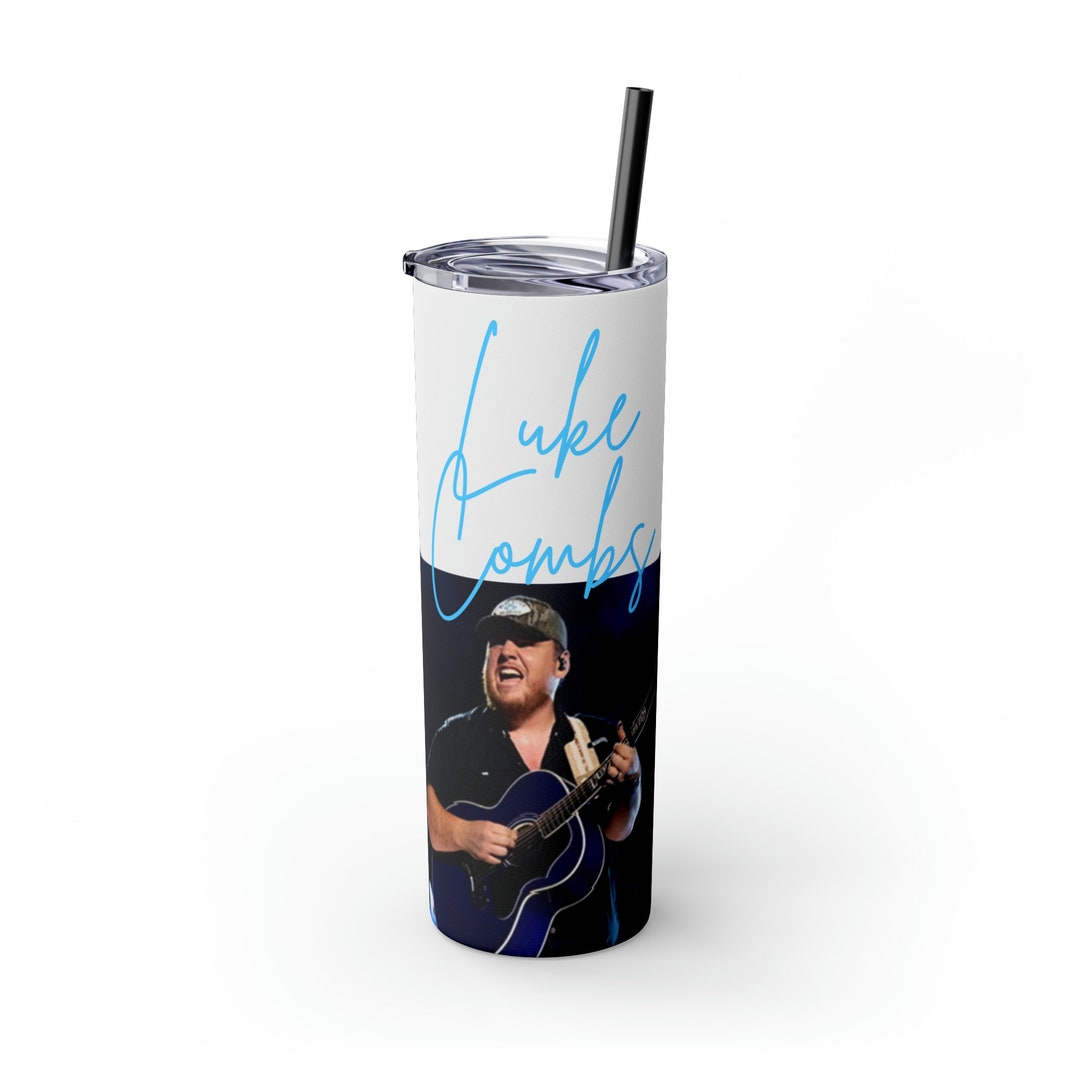 Luke Combs Style 4 Skinny Tumbler With Straw, 20oz - Etsy