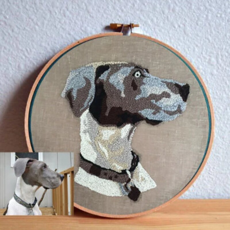 Punch Needle Dog - Etsy