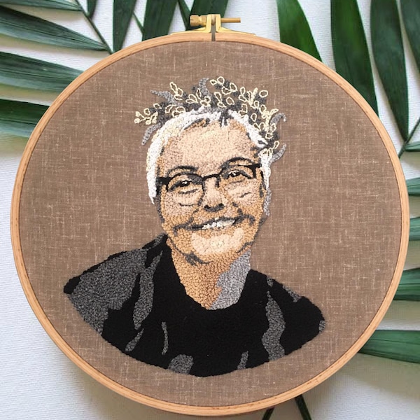 Portrait Embroidery - Etsy