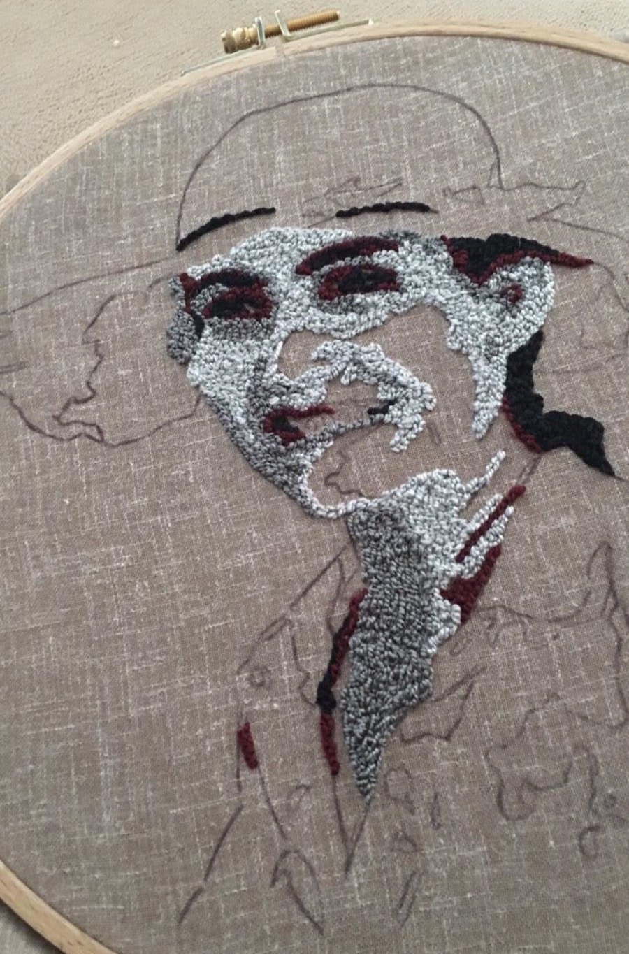 Modern Custom Embroidery Portrait Kit and Great DIY Craft for - Etsy