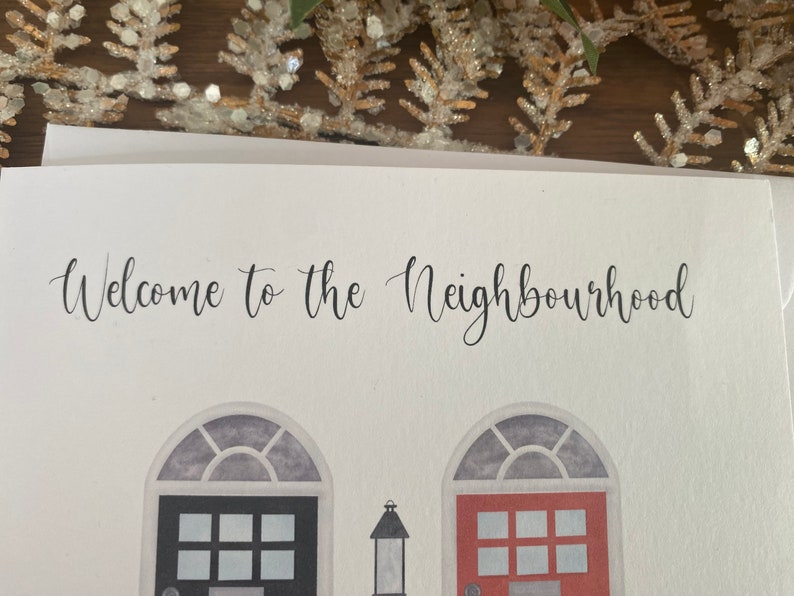 Welcome to the Neighbourhood Greetings Card / New Neighbour - Etsy