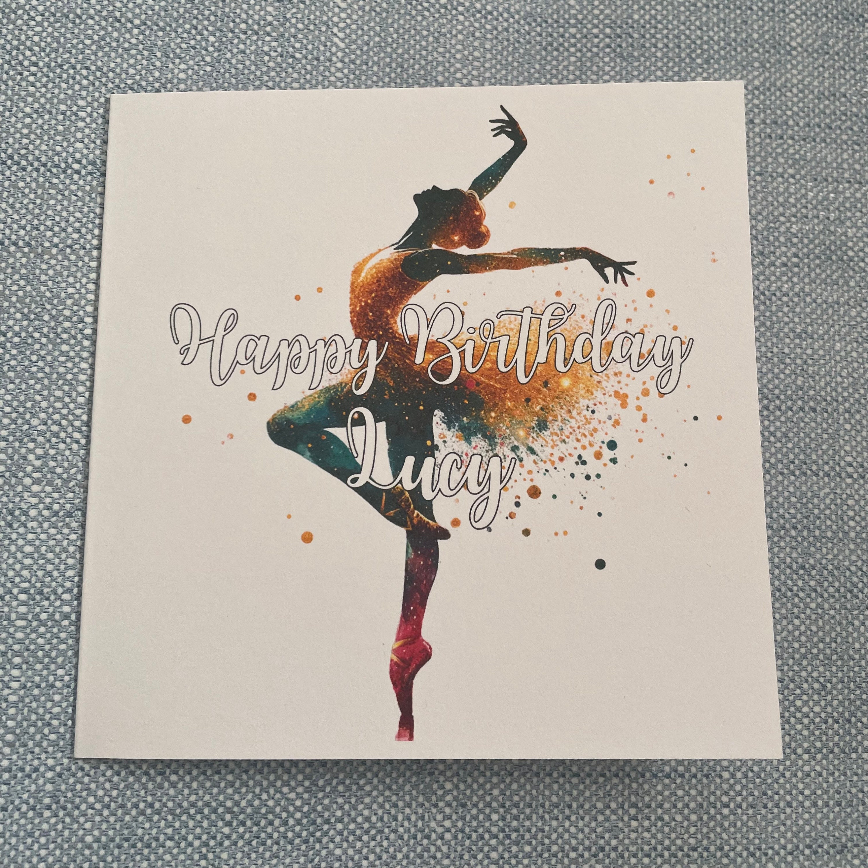 Personalised Happy Birthday Dance Them Card / Congratulations Card ...