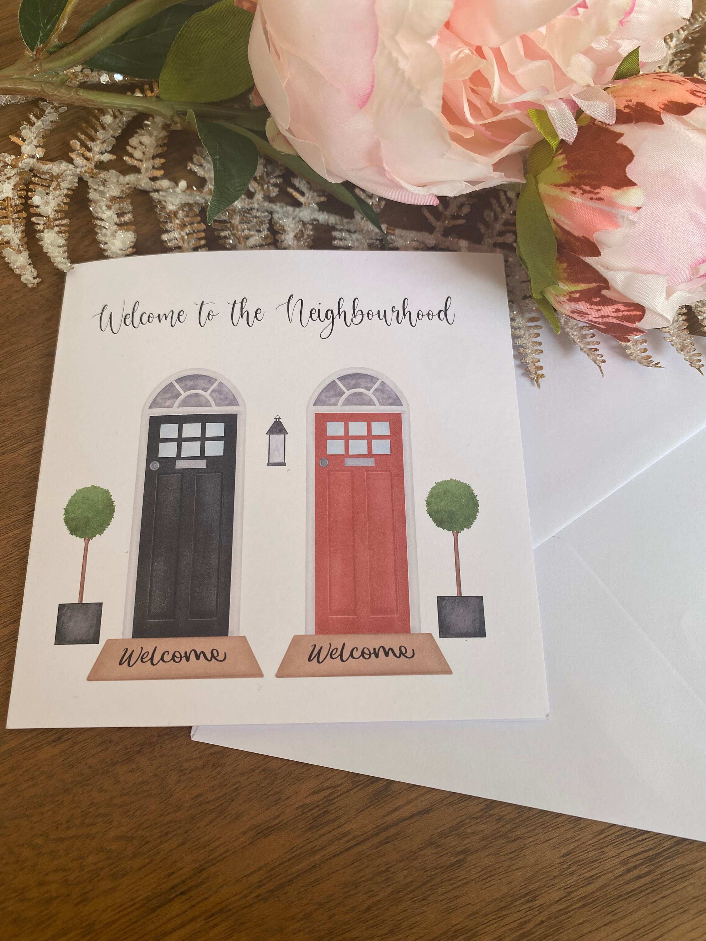 Welcome to the Neighbourhood Greetings Card / New Neighbour - Etsy