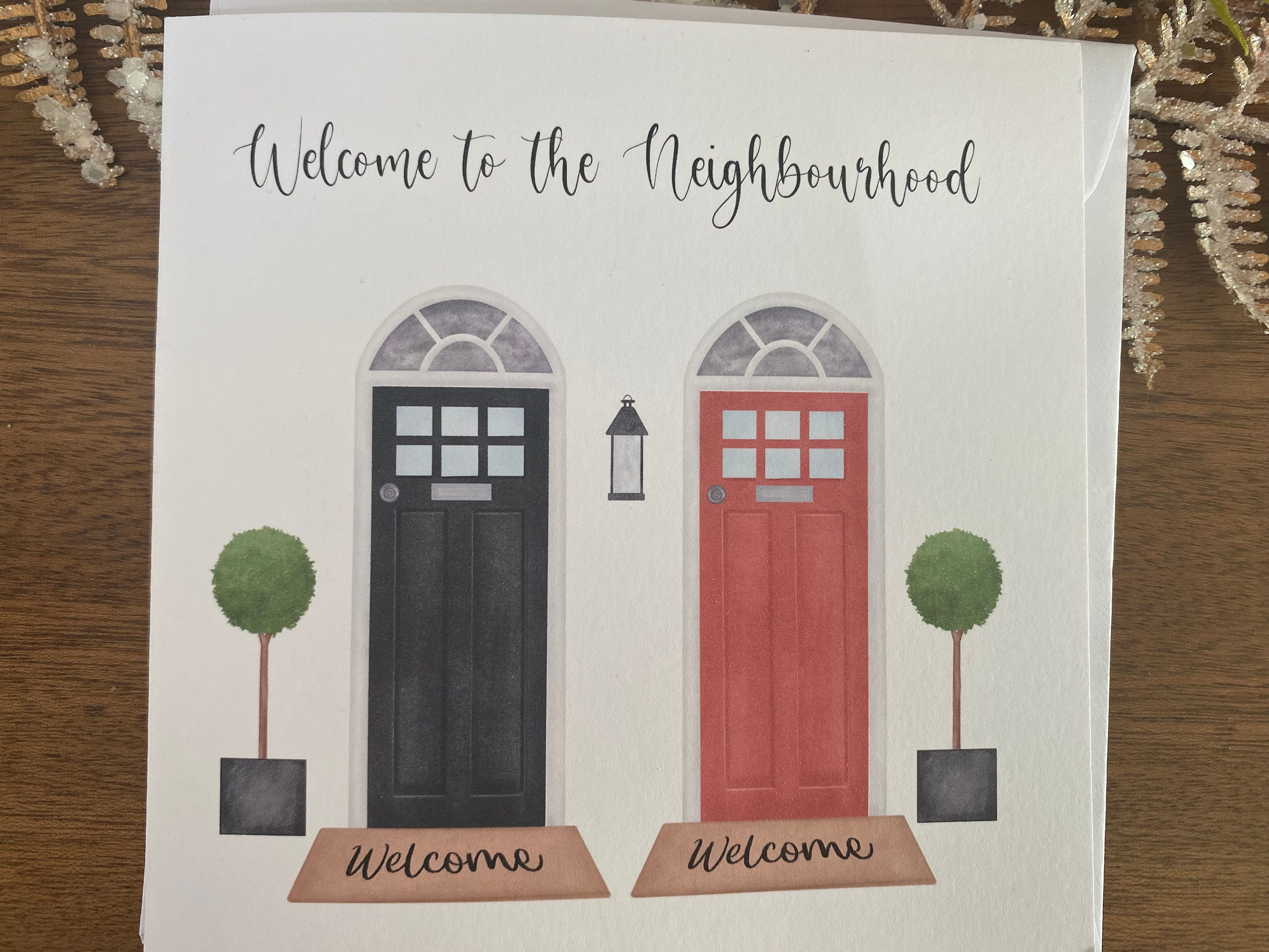 Welcome to the Neighbourhood Greetings Card / New Neighbour - Etsy