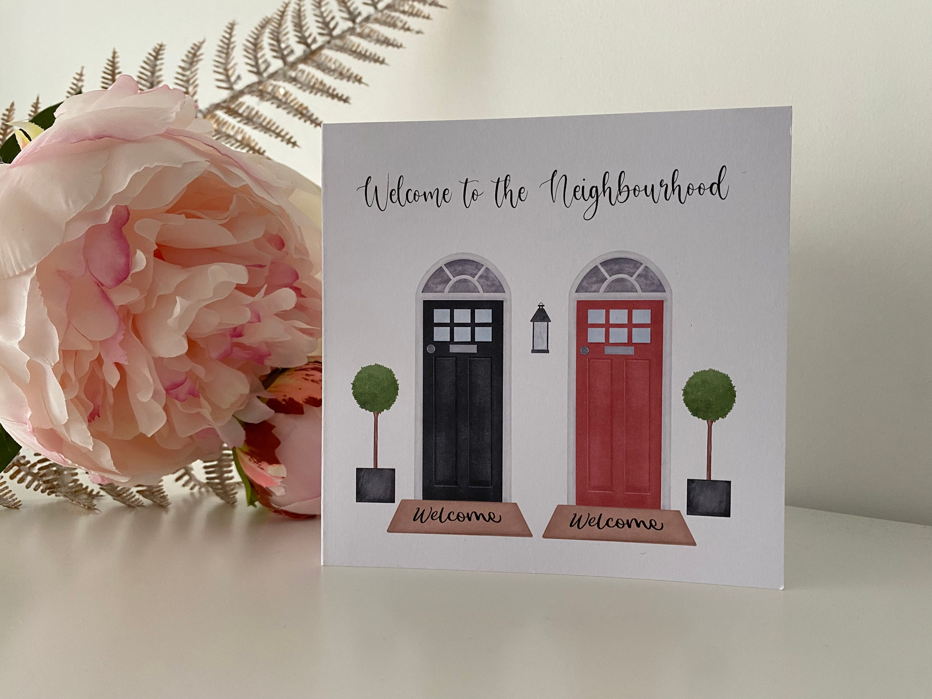 Welcome to the Neighbourhood Greetings Card / New Neighbour - Etsy