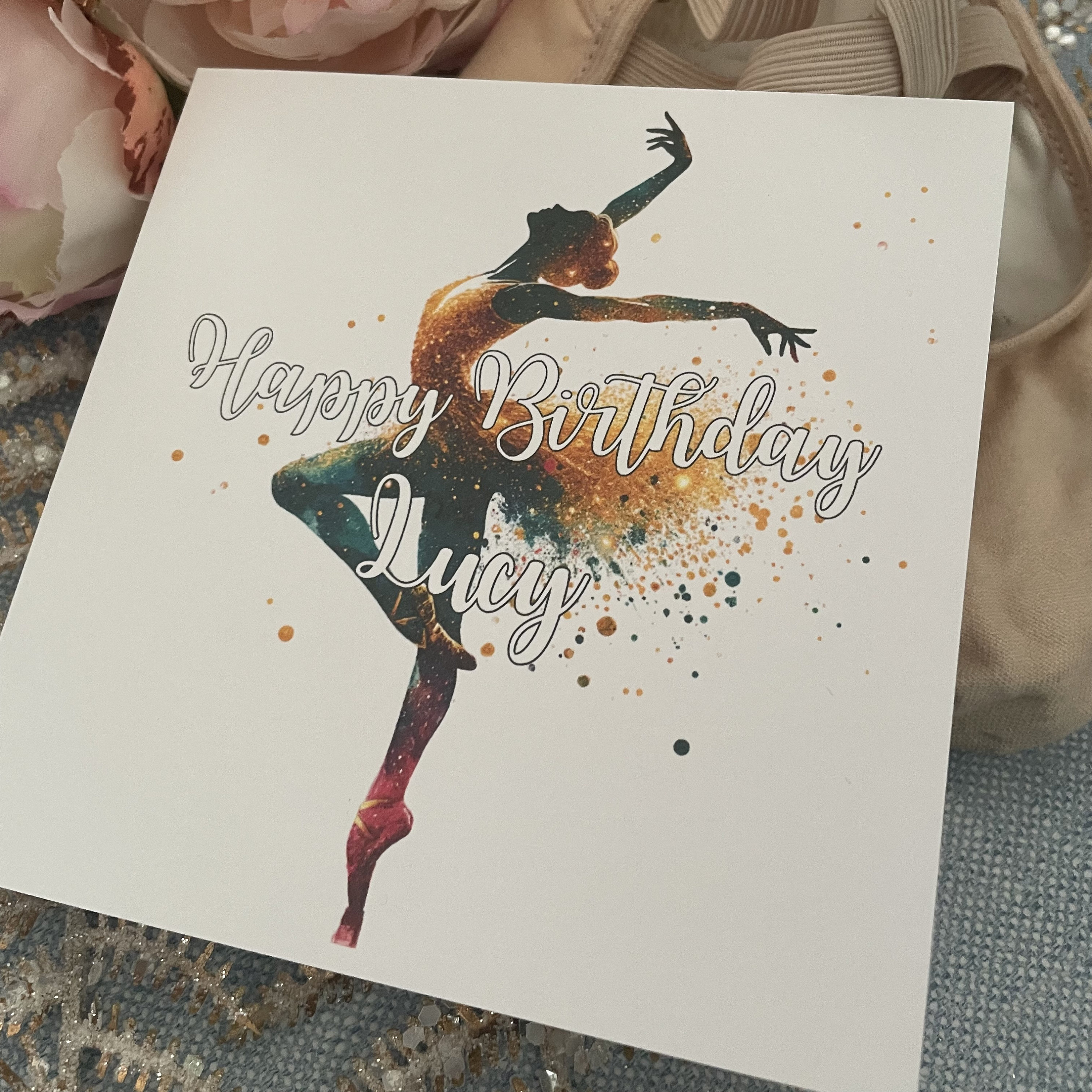 Personalised Happy Birthday Dance Them Card / Congratulations Card ...