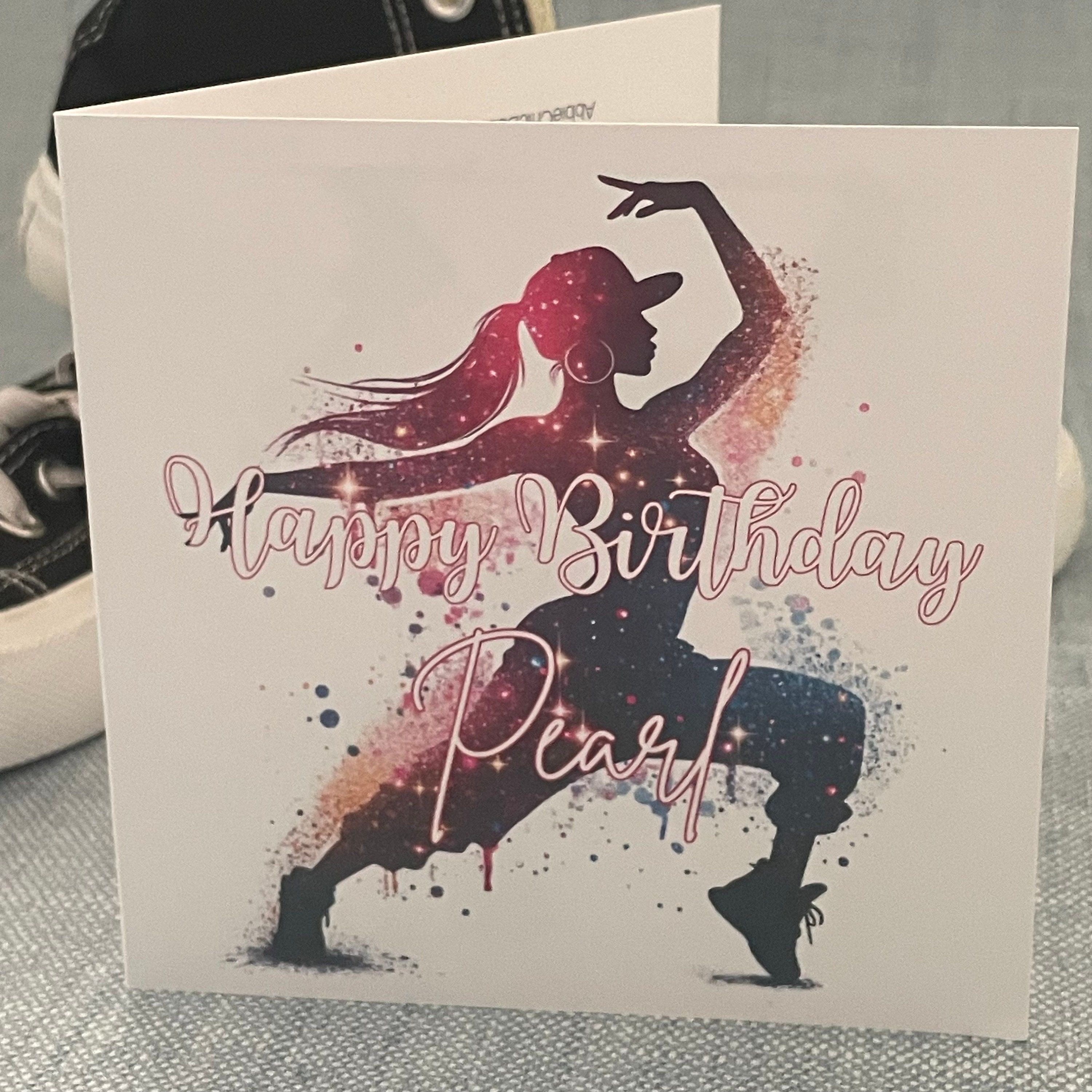 Personalised Birthday Cards / Hip Hop / Commercial/ Street Dance ...