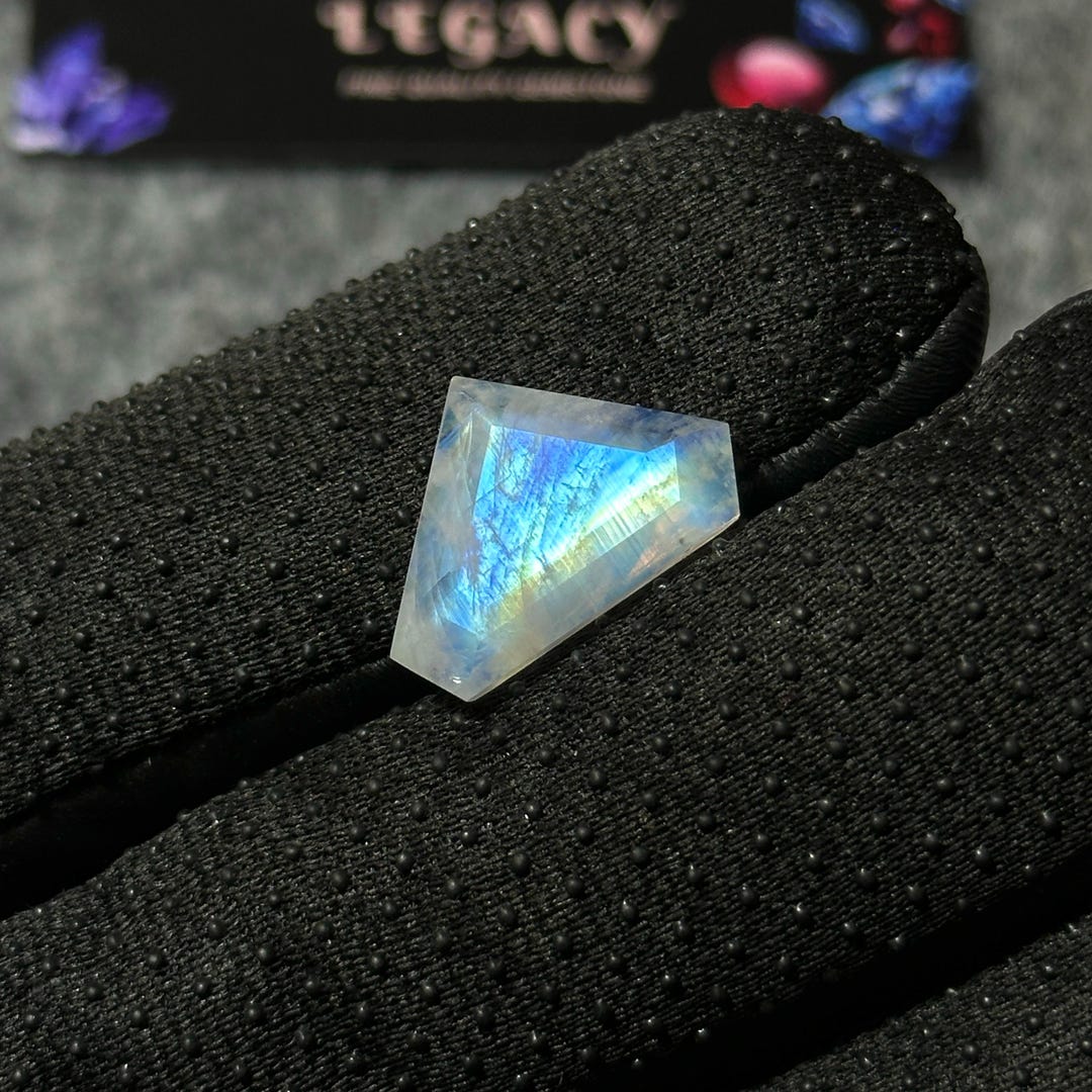 16x23x5mm, Flashy Moonstone Table Cut Gemstone, Natural Moonstone ...