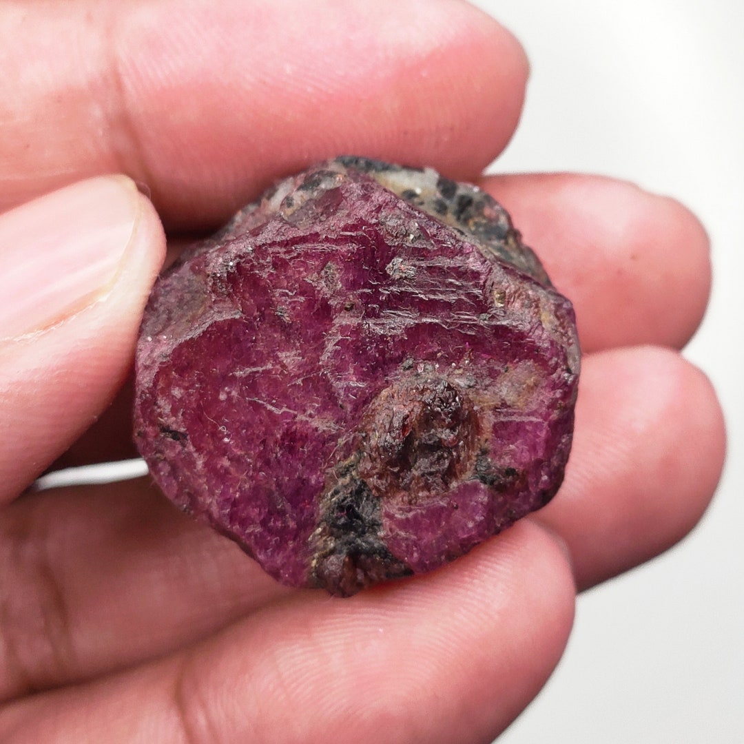 28x25x20mm, African Ruby Raw Stone, Untreated Ruby Crystals, Red Ruby ...