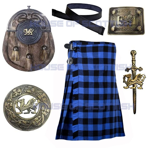 Men's Traditional Scottish Highland 08 Yard Buffalos | Etsy