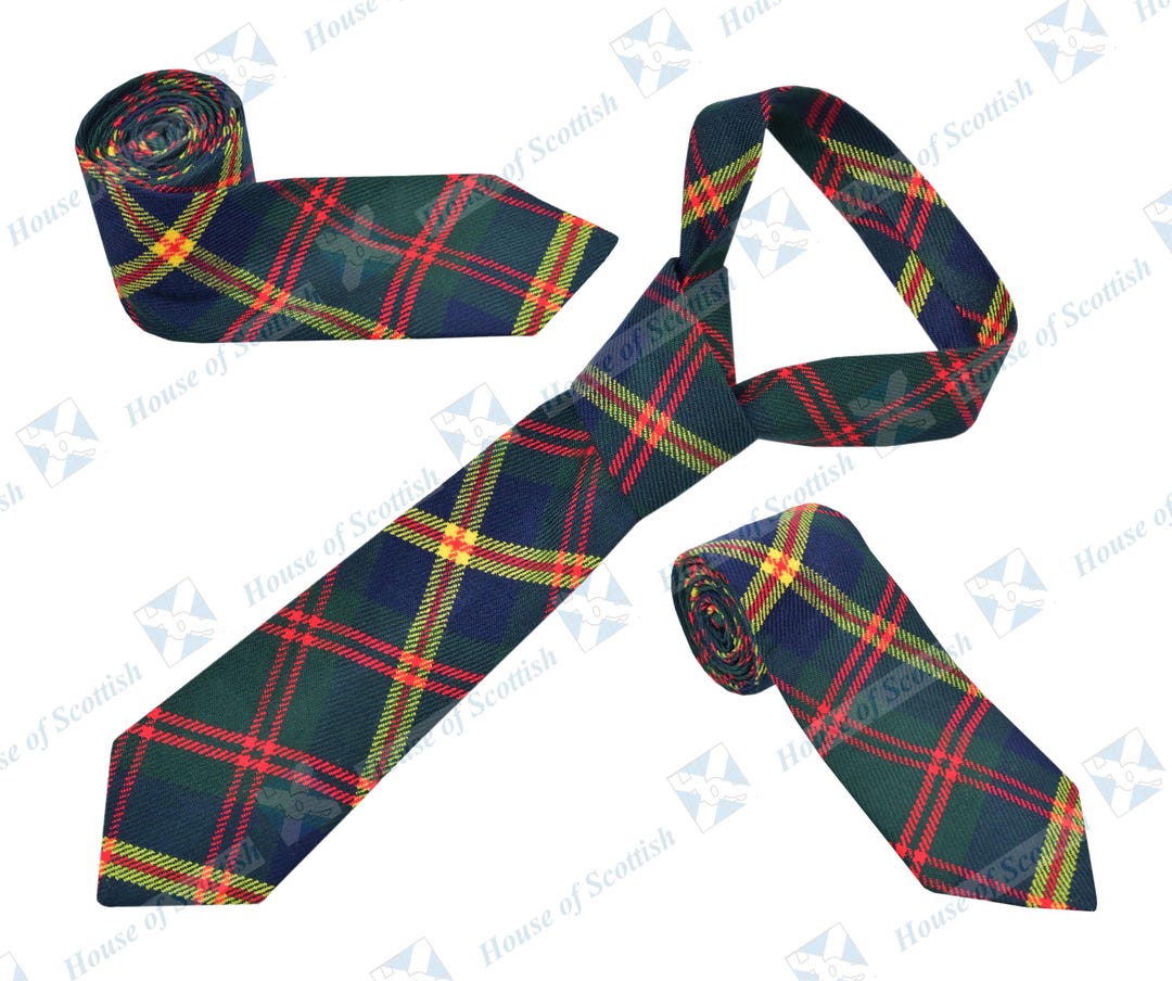 Men's Leatherneck US Marine Corps Tartan Neck Tie / Acrylic Wool Tartan ...