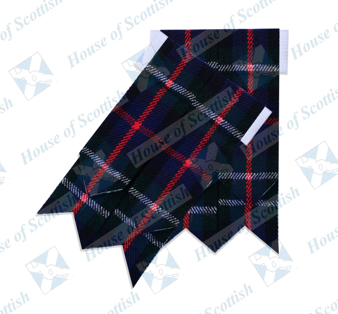 Scottish Kilt Hose Socks Flashes Made of Mackenzie Tartan / Acrylic Wool Tartan Flashers by ...