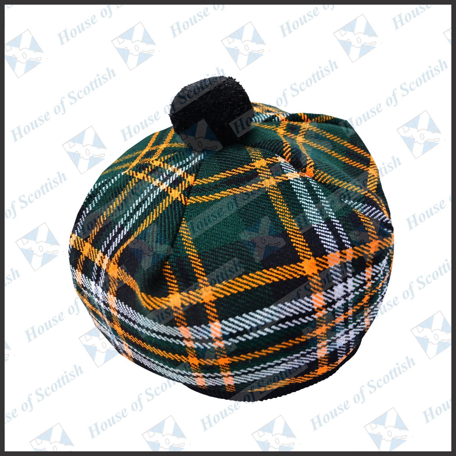 Heritage of Ireland Tartan TAM O' SHANTER Hat Bonnet Beret Balmoral ...