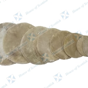 Calf / Buffalo Rawhide Drum Heads Natural Finish | Hand-selected for ...