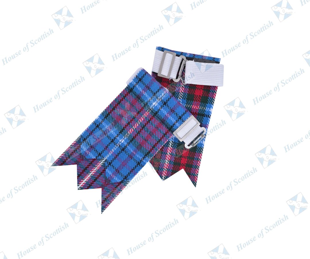 Scottish Kilt Hose Socks Flashes Dunbroch Tartan / Acrylic Wool Tartan Flashers by House of ...