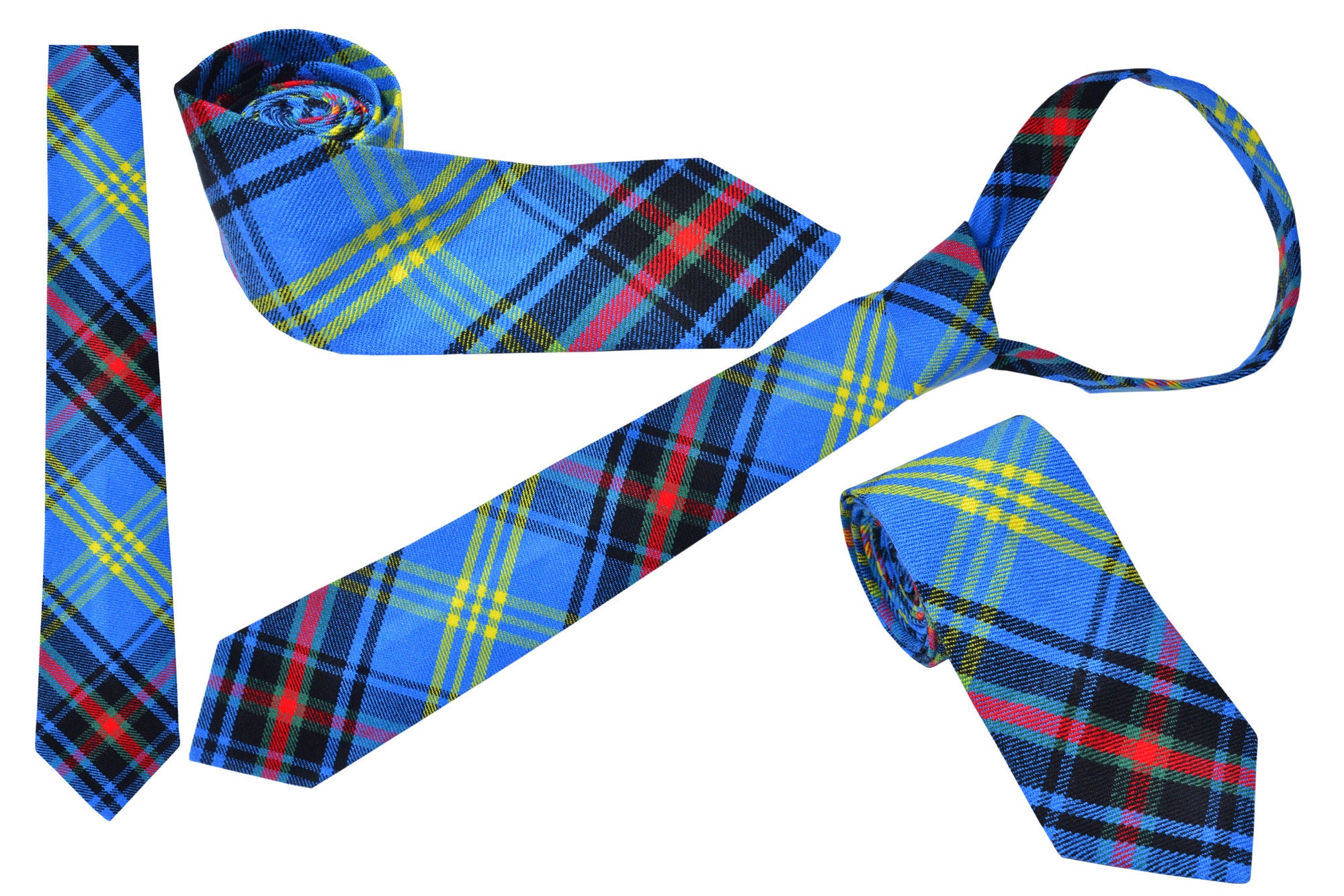 Men's Scottish Bell Tartan Neck Tie / Acrylic Wool Tartan | Etsy