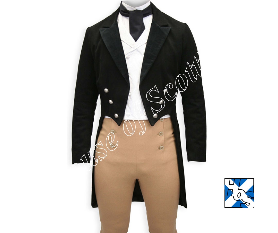Men's Custom Made REGENCY TAILCOAT | Victorian Vintage Tailcoat | British Regency Fashion Jacket ...