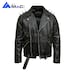 Men's Real Leather Jacket With Devil Spikes | Cross Zip Ghost Rider ...
