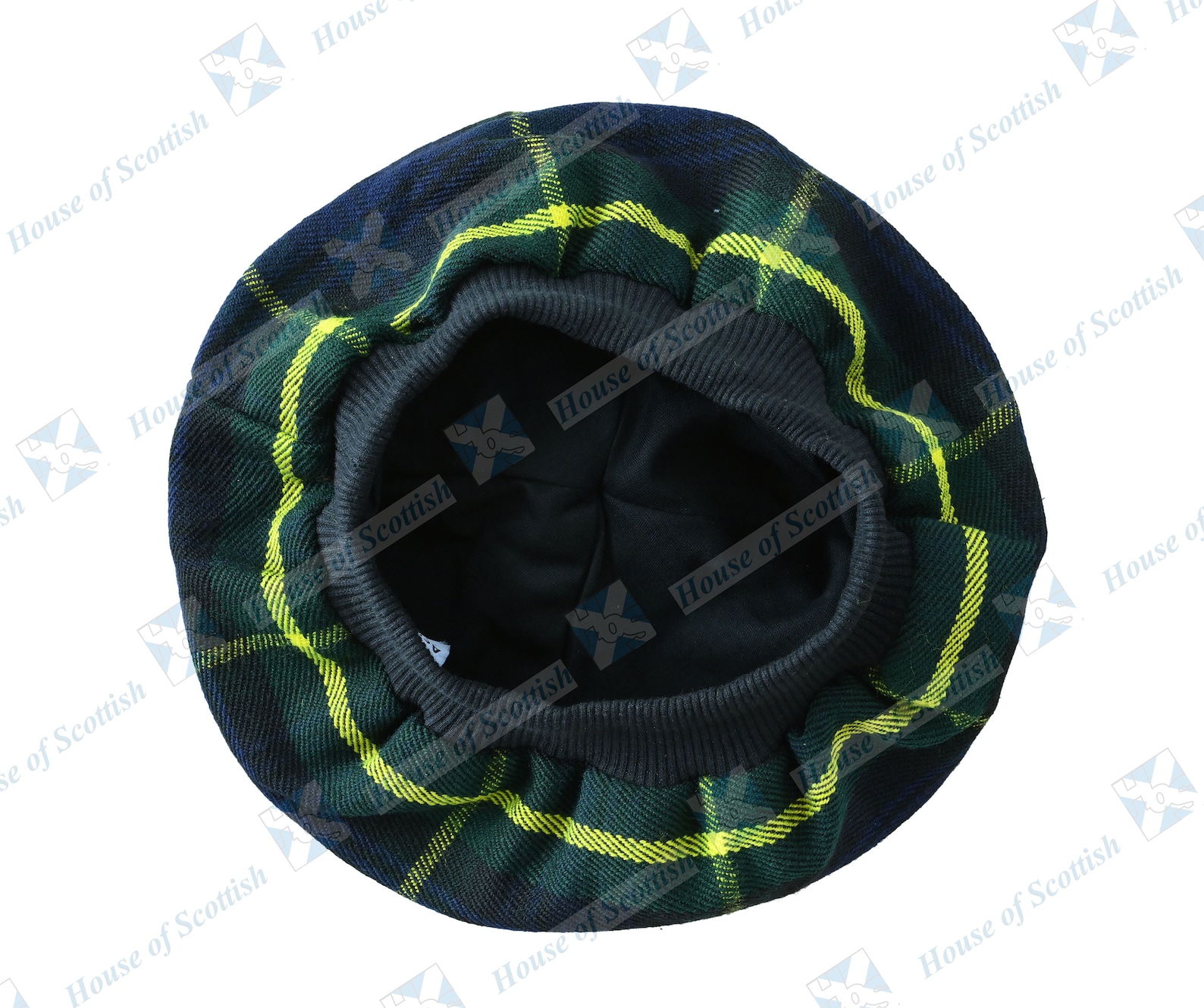 Scottish Gordon Tartan Tam O' Shanter Hat Tartan Tammy Bonnet Beret ...