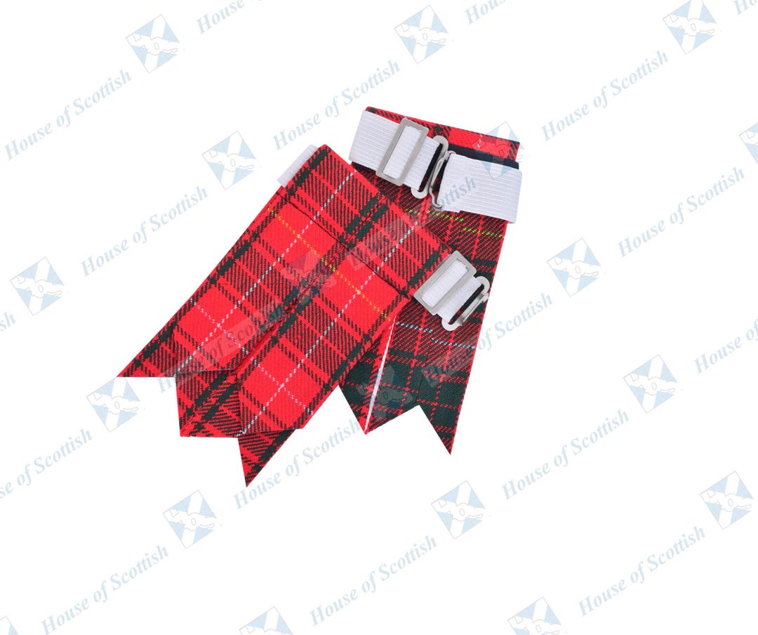 Scottish Kilt Hose Socks Flashes Bruce Tartan / Acrylic Wool Tartan Flashers by House of ...