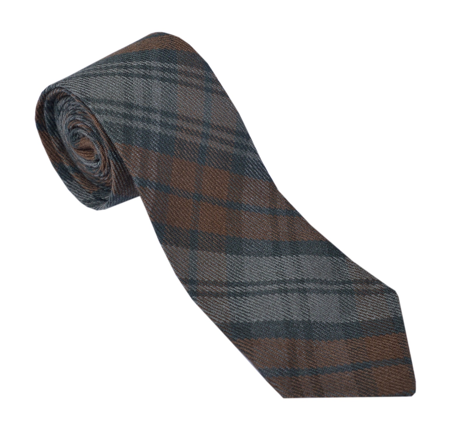 Men's Scottish Black Watch Weathered Tartan Neck Tie / | Etsy