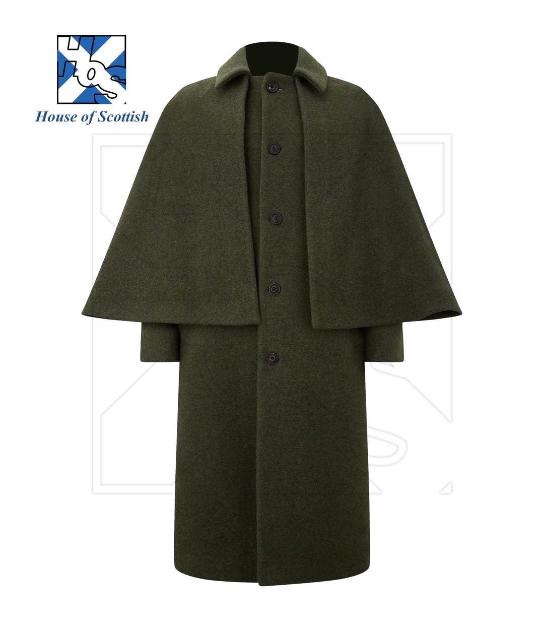 Vintage Inspired Ulster Coat With Cape – 19th Century Victorian Coat ...