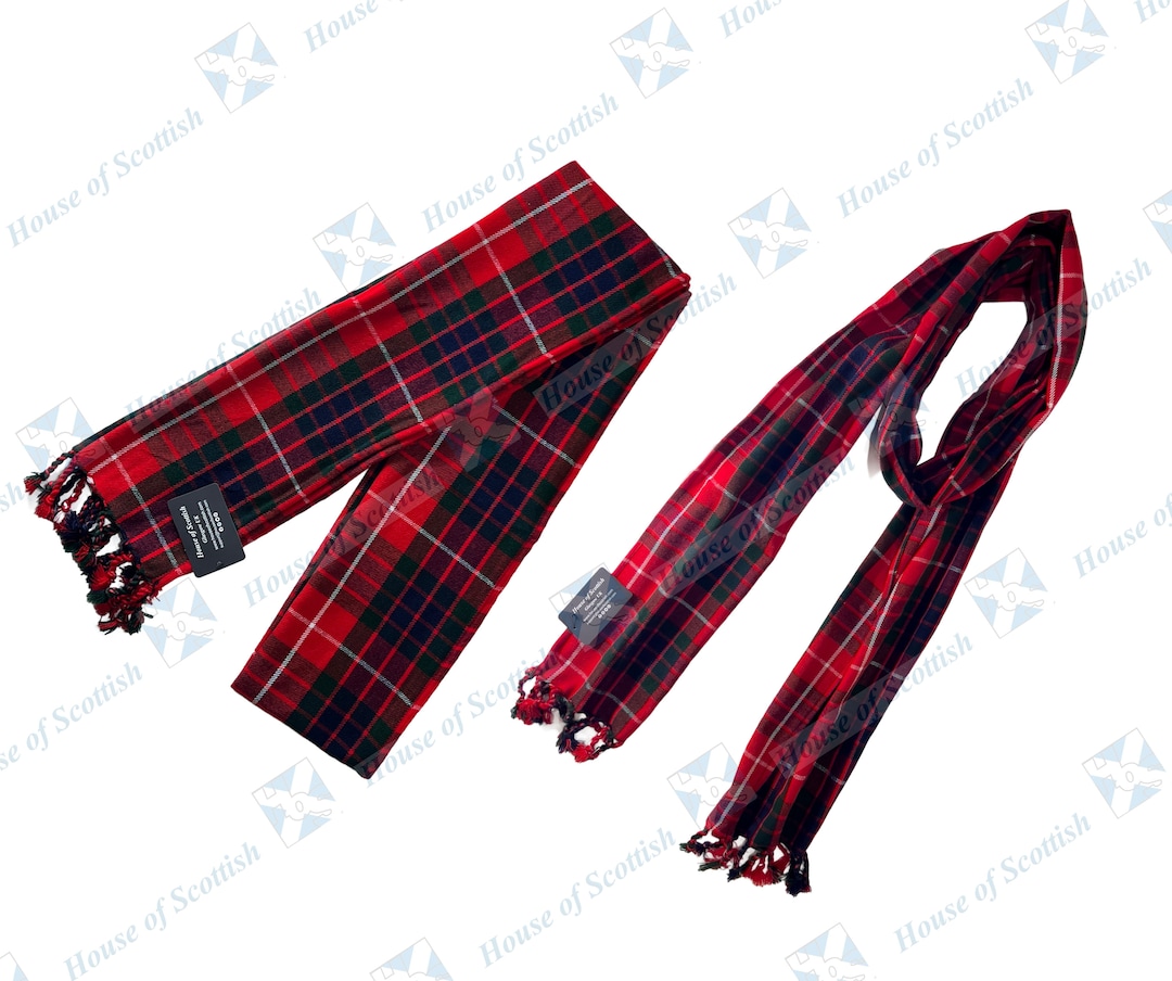 Scottish FRASER RED TARTAN Sash Plaid 90 Inches Long With Fringe ...
