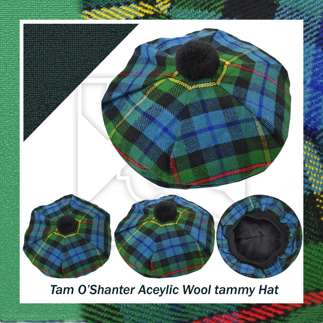 Smith Ancient Tartan TAM O' SHANTER Hat | Bonnet Beret Balmoral ...