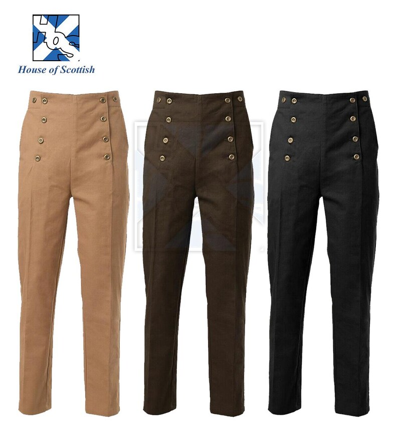 Victorian Pants With Extenders | Regency Period Fall Front Breeches ...