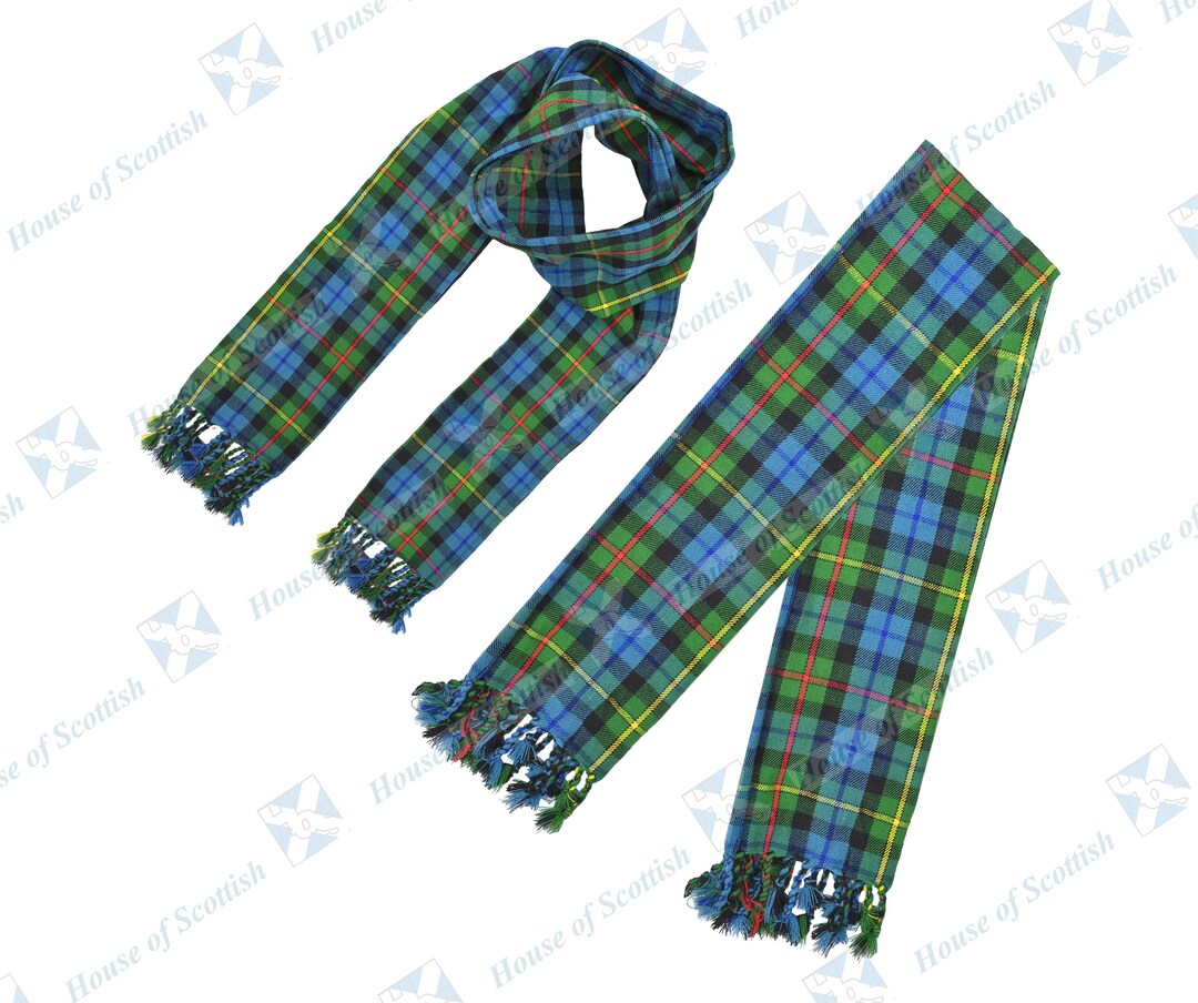 Scottish SMITH ANCIENT TARTAN Sash Plaid 90 Inches Long With Fringe ...