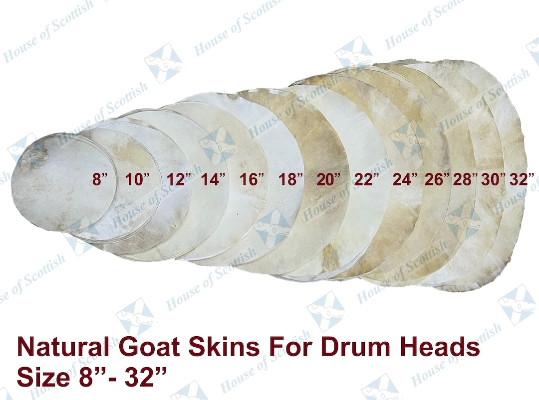 NATURAL GOAT SKIN Drum Heads Irish Bodhran Native Frame - Etsy