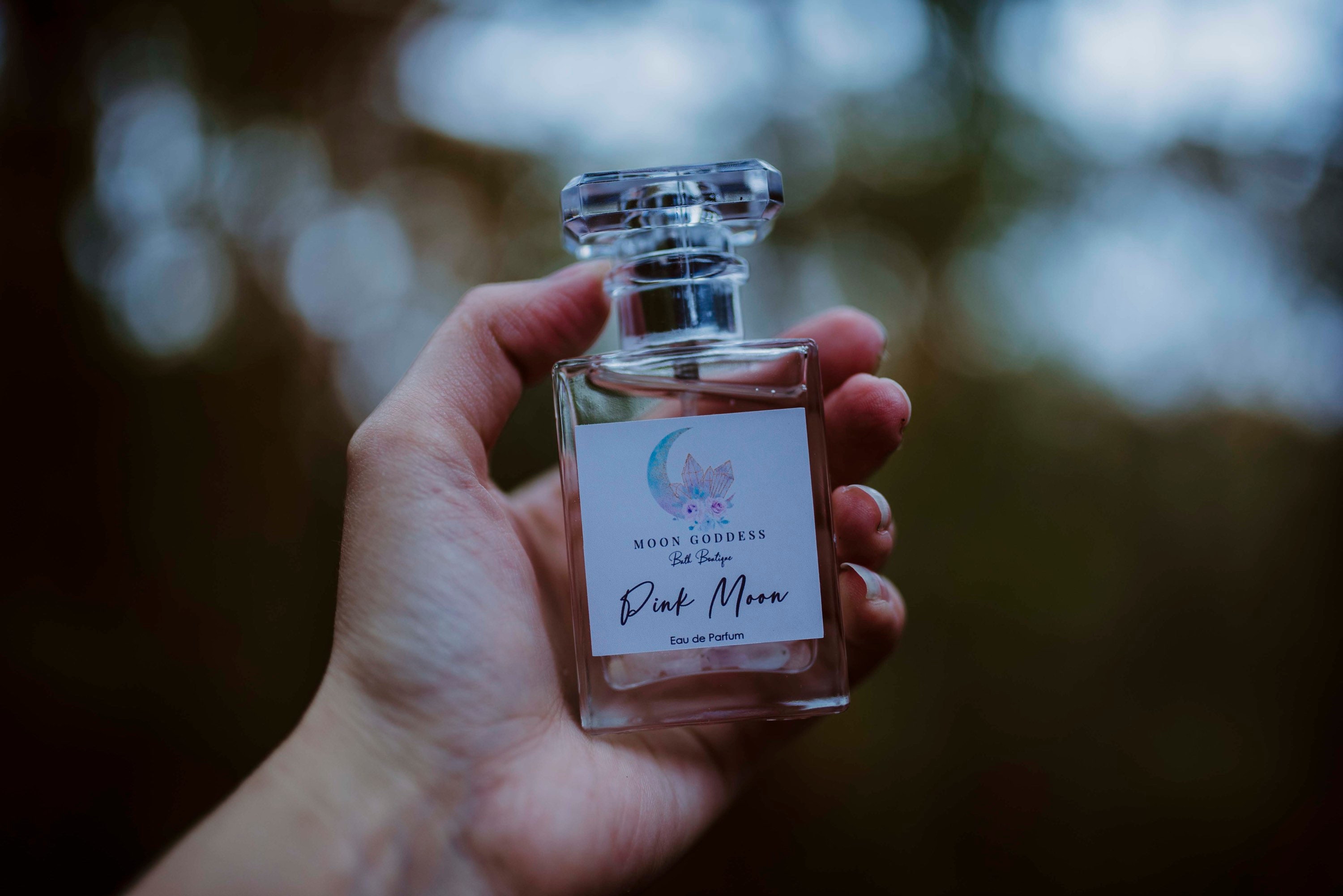 Crystal Infused Perfume Pink Amber Vanilla Witchy Perfume | Etsy