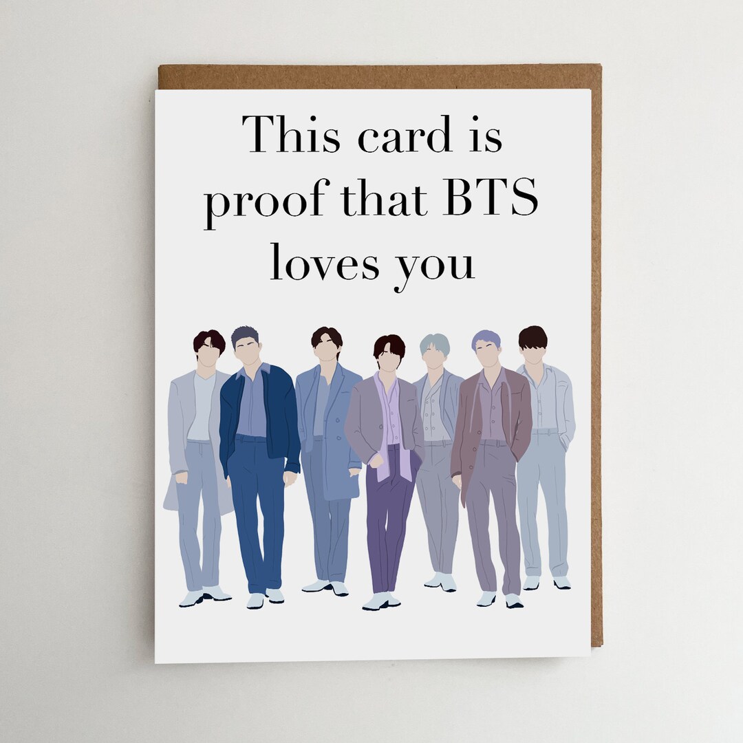 BTS Proof Card BTS Card Proof BTS Army Card - Etsy