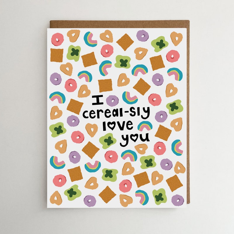 Cereal Card - Etsy UK