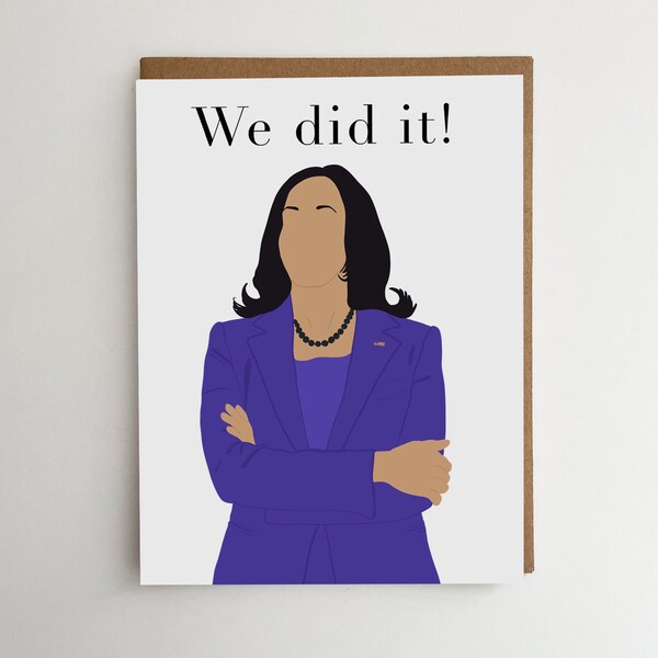 Kamala Harris Card - Etsy