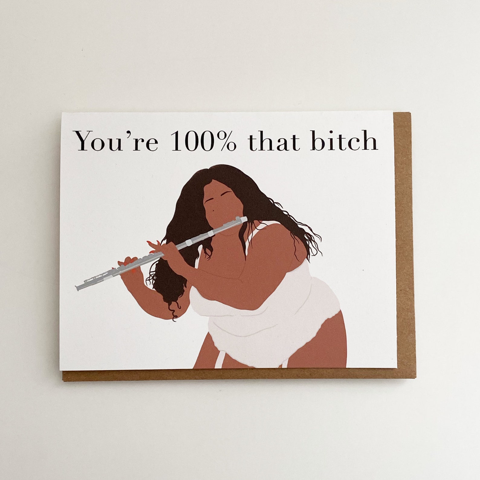 Lizzo Card You're 100% that Bitch Card Greeting Card | Etsy