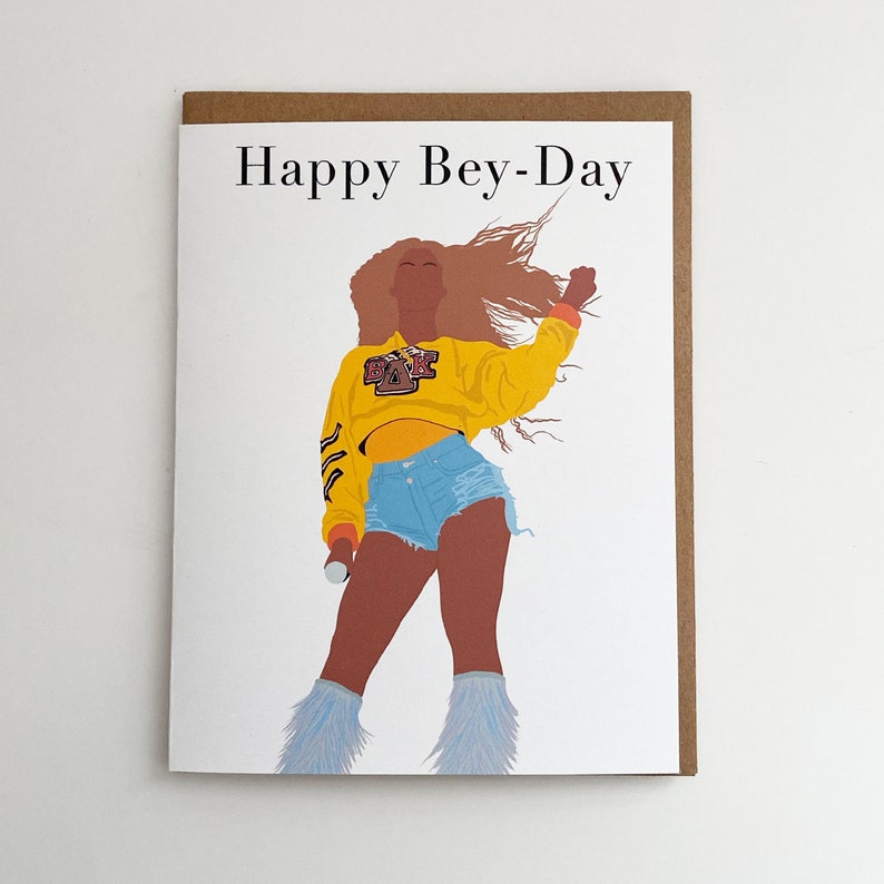 Beyoncé Card Happy Beyday Card Beyonce Card Birthday | Etsy