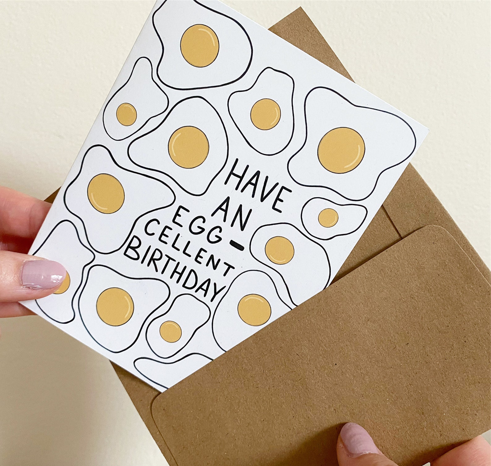 Birthday Greeting Card | Egg-cellent Birthday Greeting Card | Birthday ...