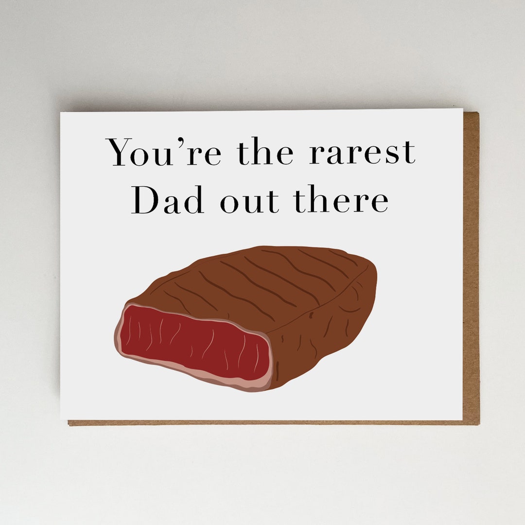 Youre The Rarest Dad Out There Greeting Card Fathers Day Greeting