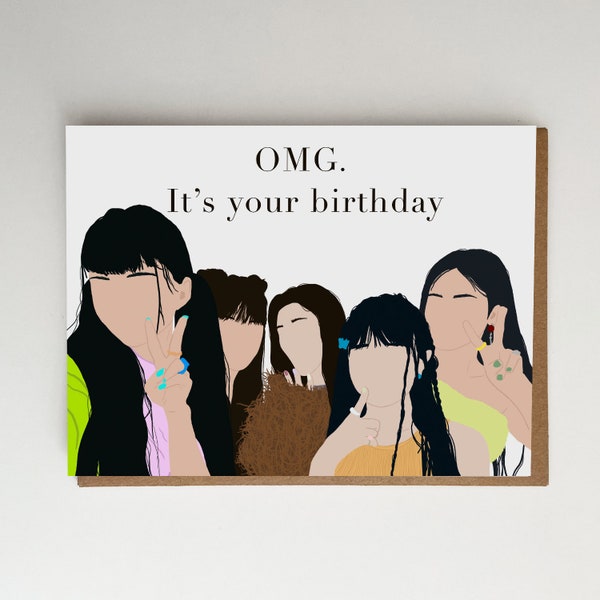 Newjeans Birthday Card - Etsy UK