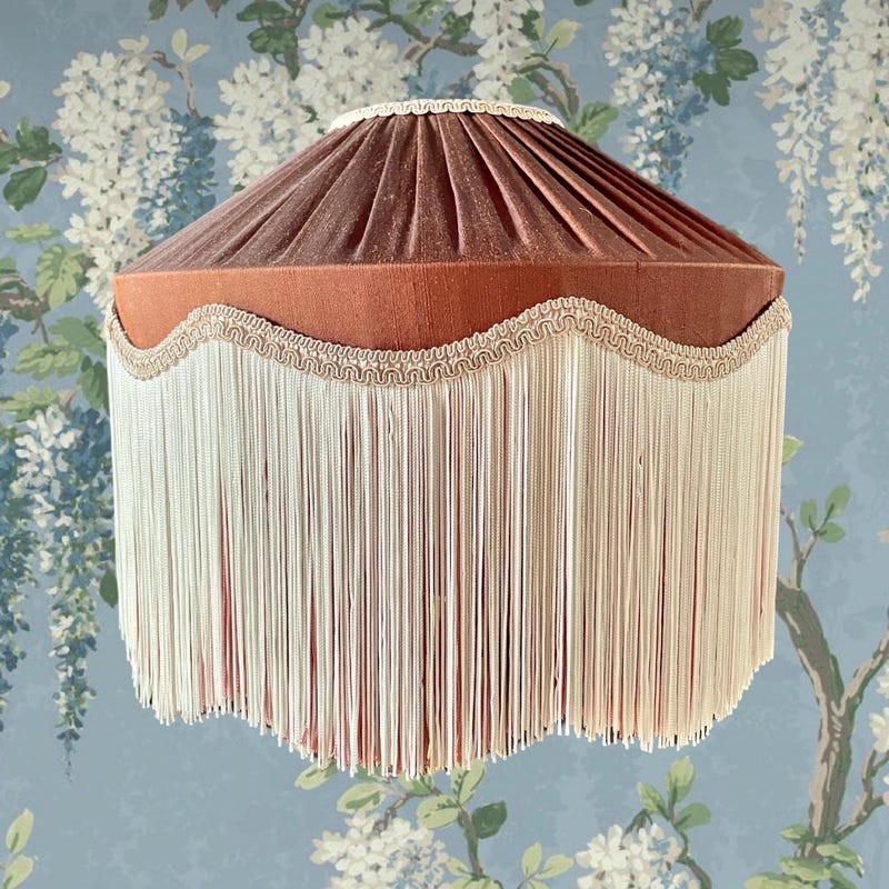 Tassle Lampshade Brown - Etsy UK
