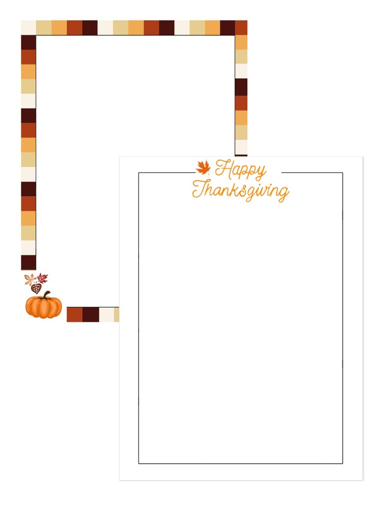 Thanksgiving Border & Frame, Festive Thanksgiving Decor, Fall/autumn ...