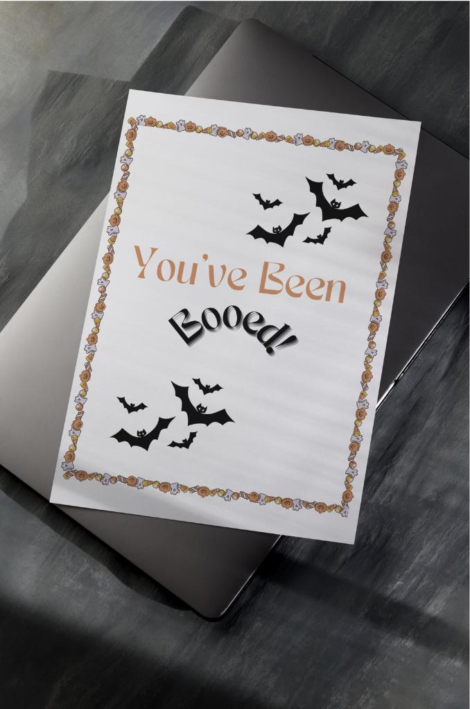You've Been Booed Gift Basket Sign, Boo Basket Halloween Ideas, Cute ...